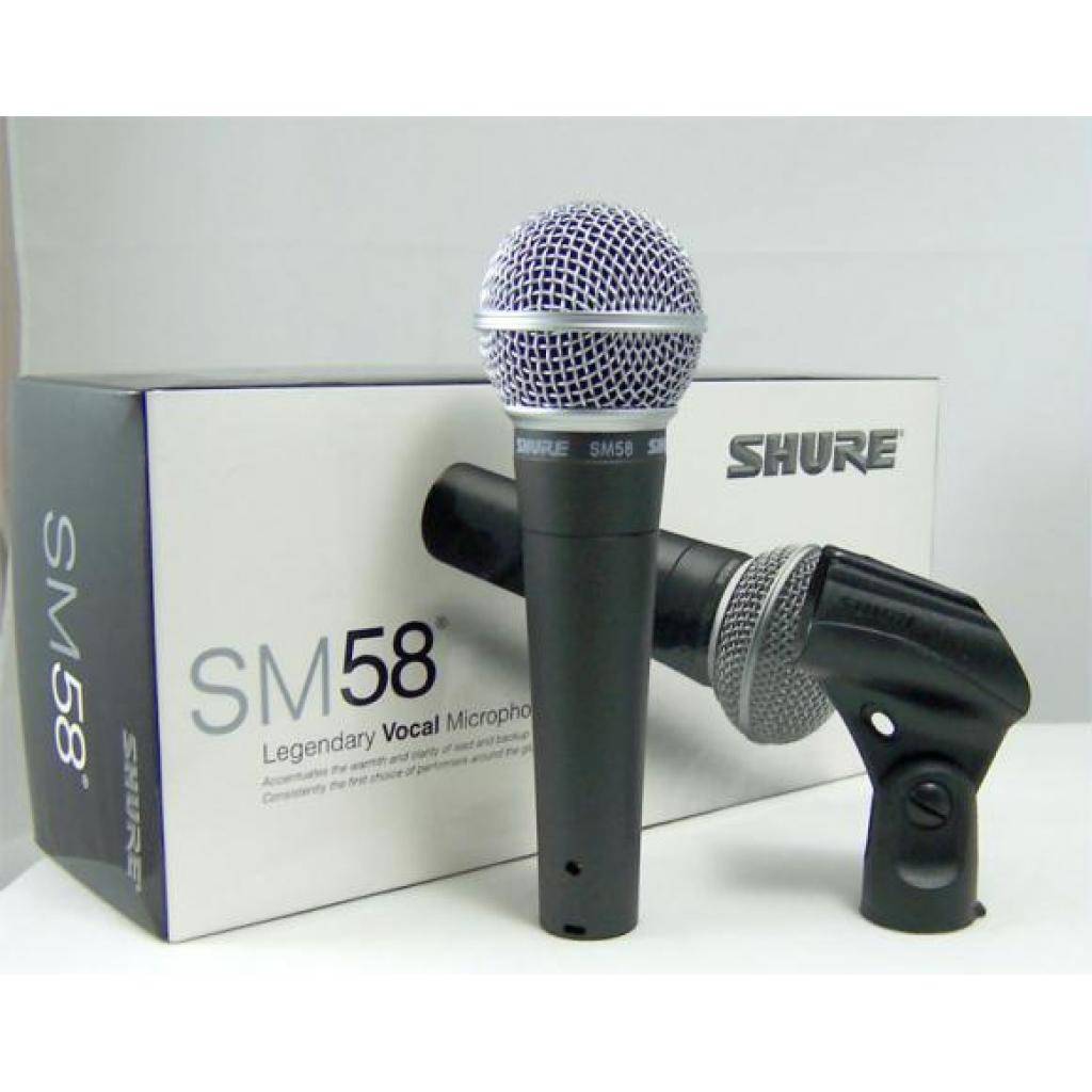 SHURE SM58 LEAD MICROPHONE + XLR 6 METER LEAD
