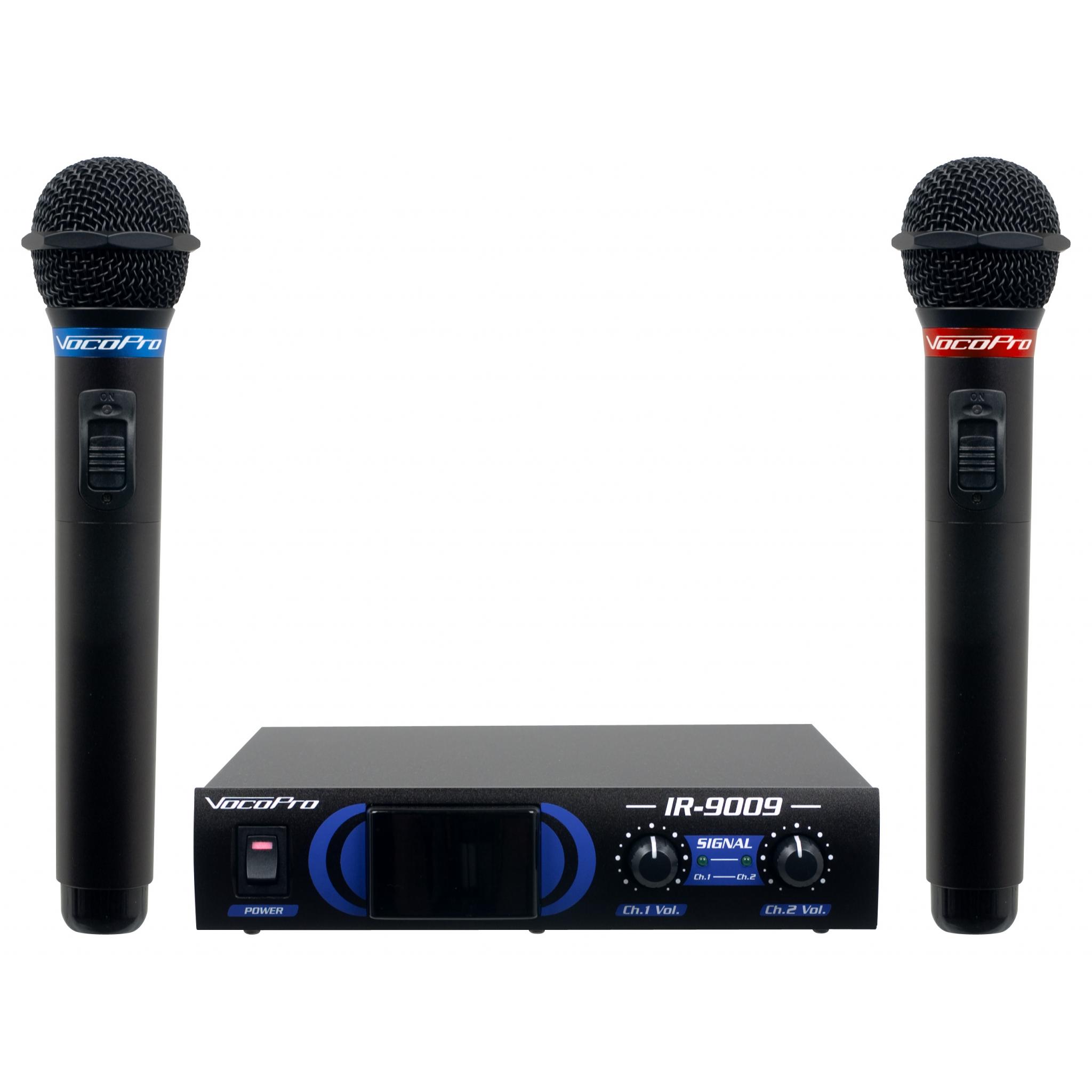 VocoPro IR9009 Infrared Dual Wireless Microphone System