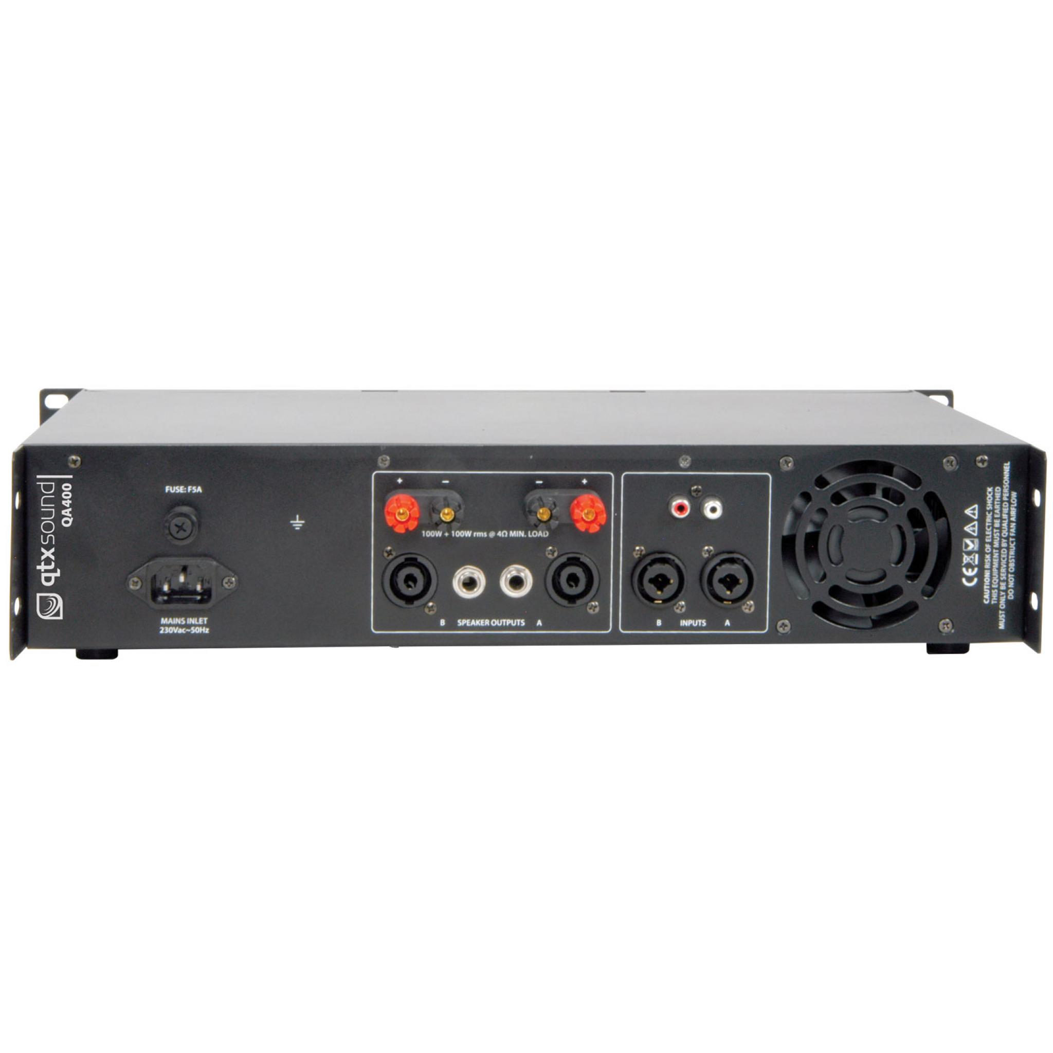 QTX QA400 2U POWER AMPLIFIER