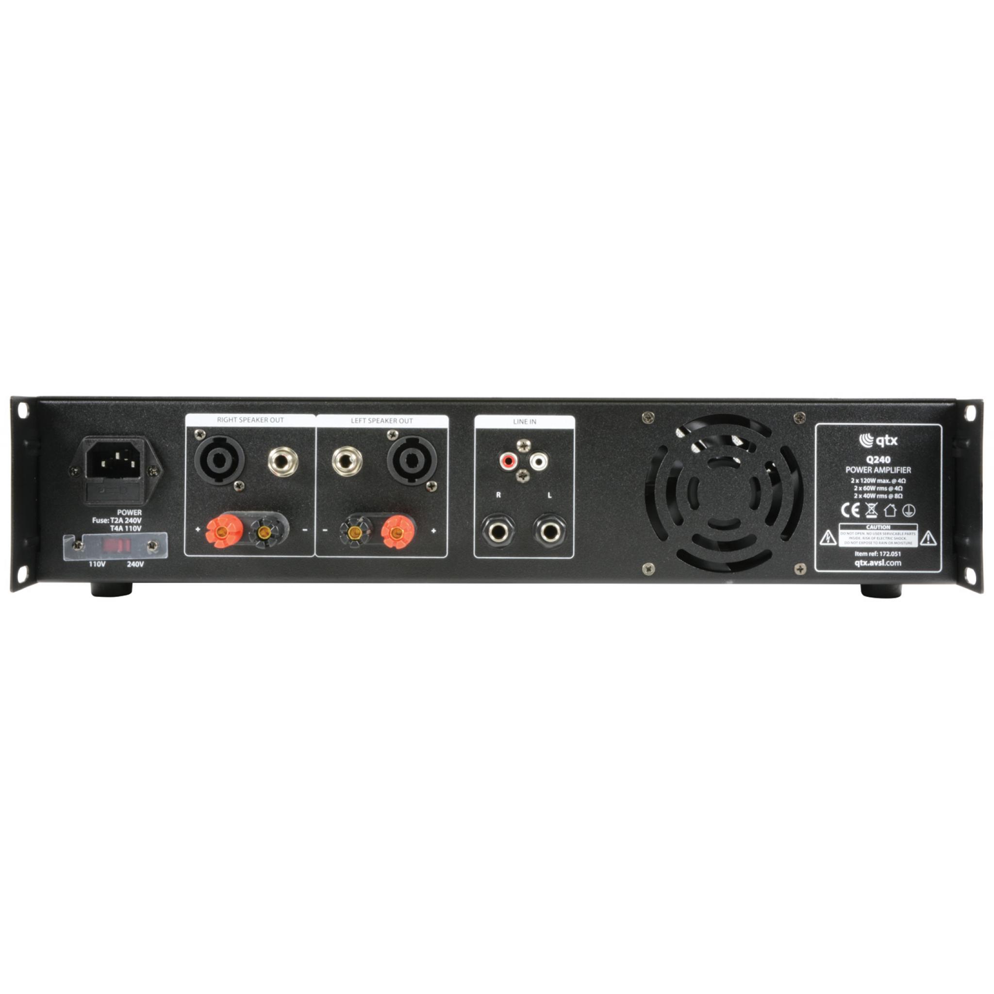 QTX Q240 2U POWER AMPLIFIER