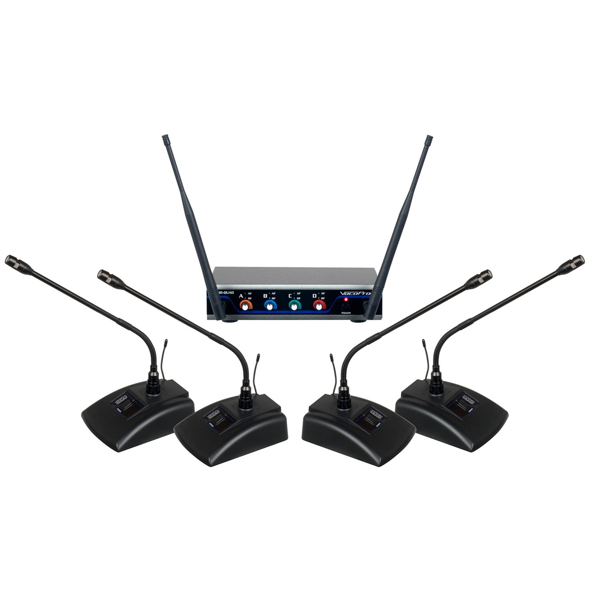 Vocopro Digital-Quad-Conference Four Channel UHF Digital Wireless ...