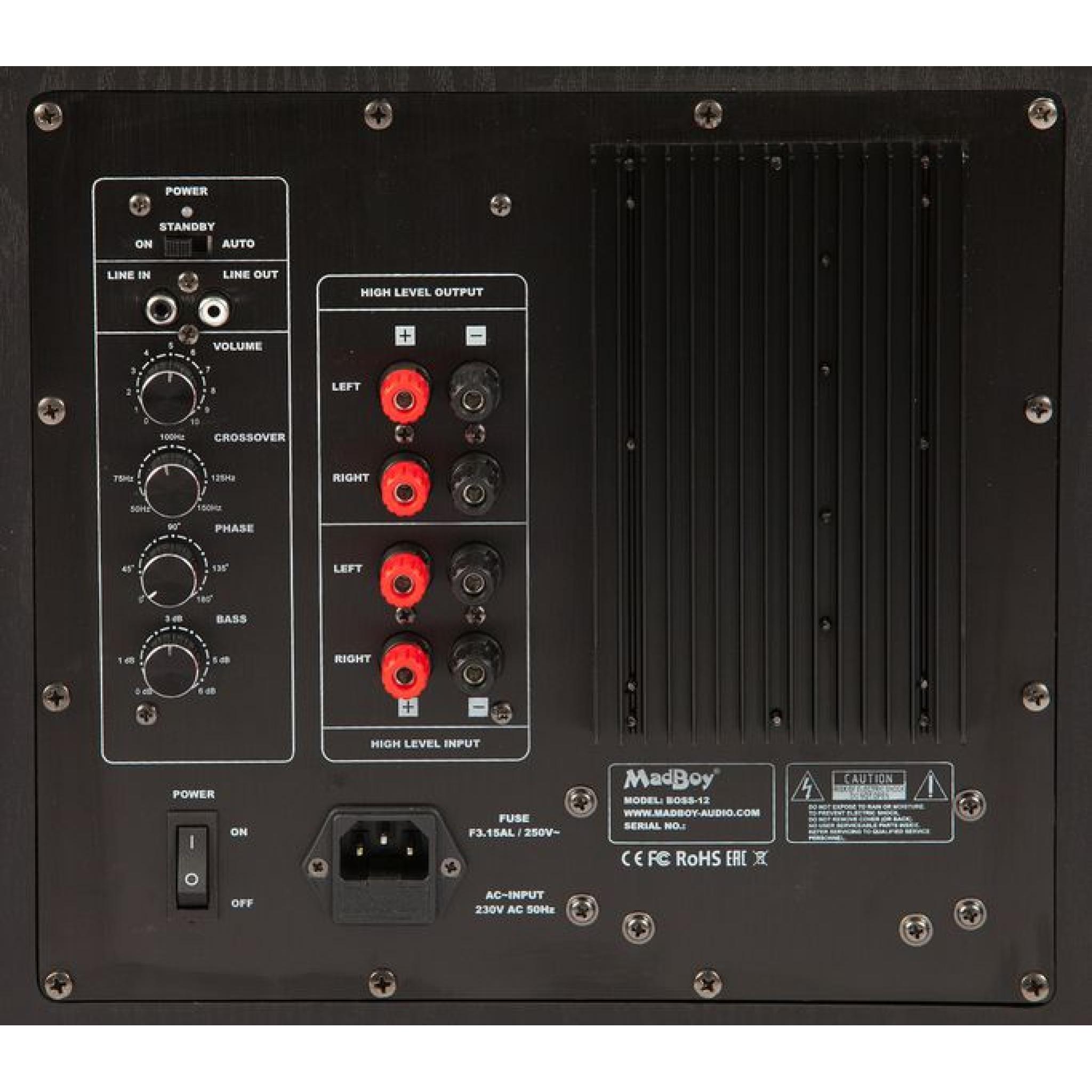MadBoy® BOSS-12 ACTIVE SUBWOOFER (200 W)
